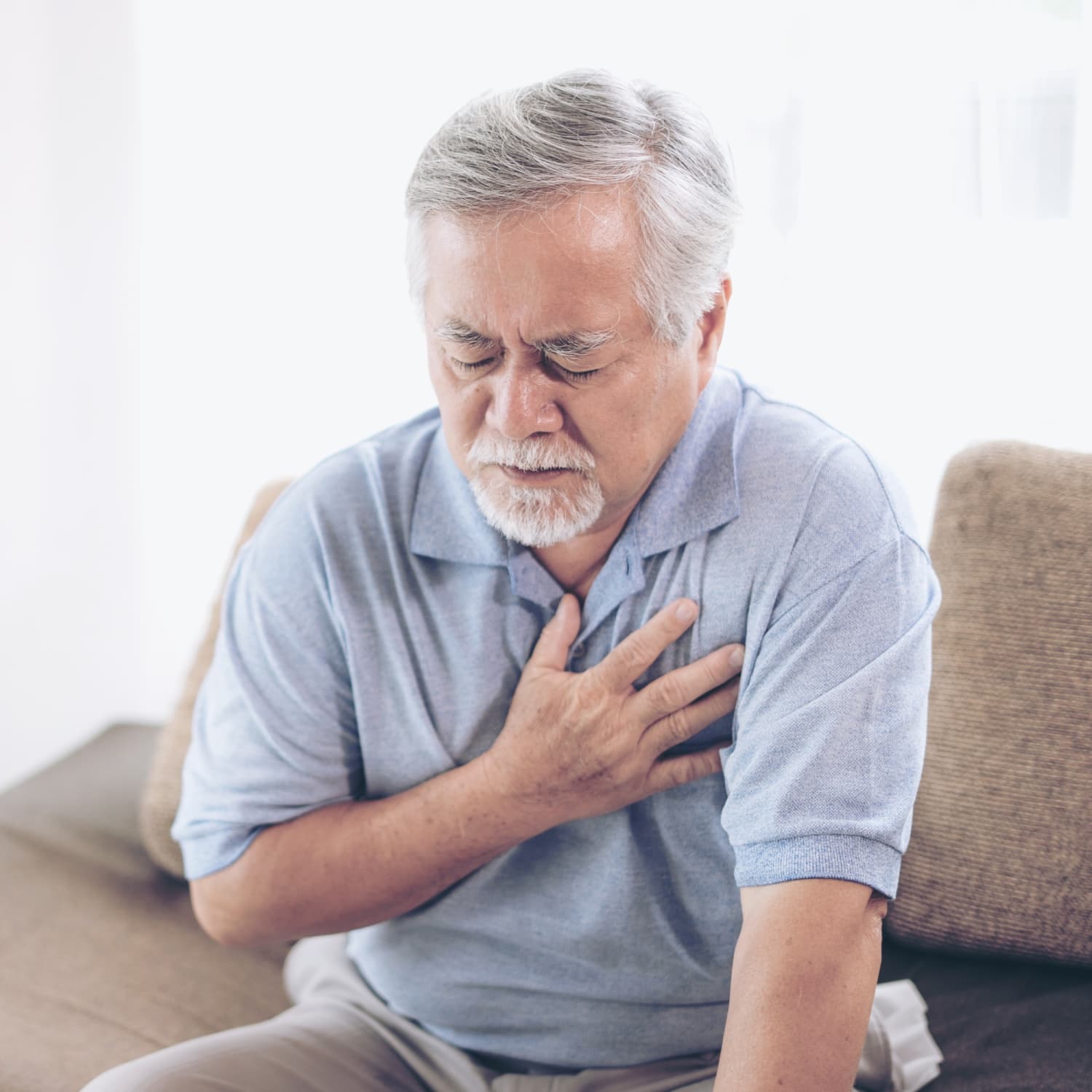 person getting heart attack