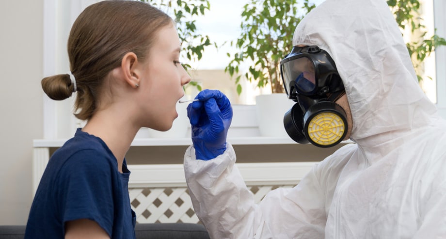 Purple Warts With Coronavirus On Skin