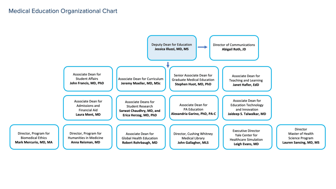 Medical Education Organizational Chart