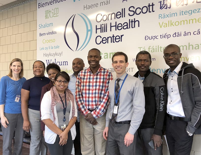 Haitian doctors study latest practices in group care at Yale
