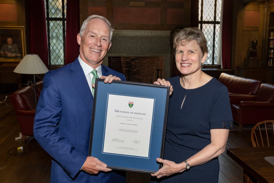 Leffell Prize Presented to Michael Caty, MD | Yale School of Medicine
