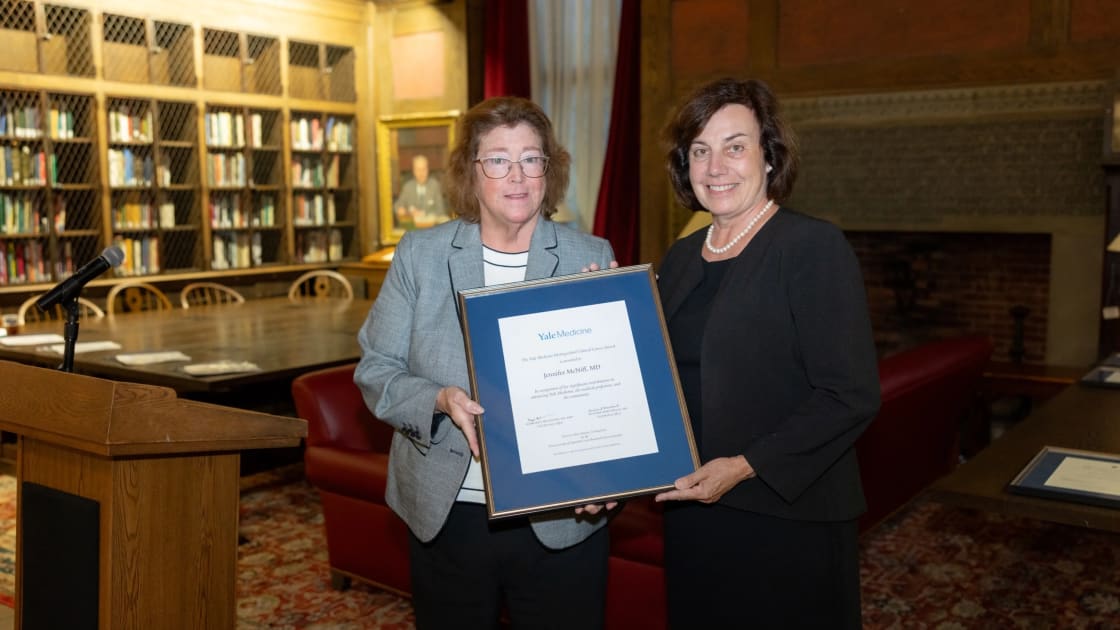 Jennifer McNiff, MD, Awarded Yale Medicine Distinguished Clinical ...