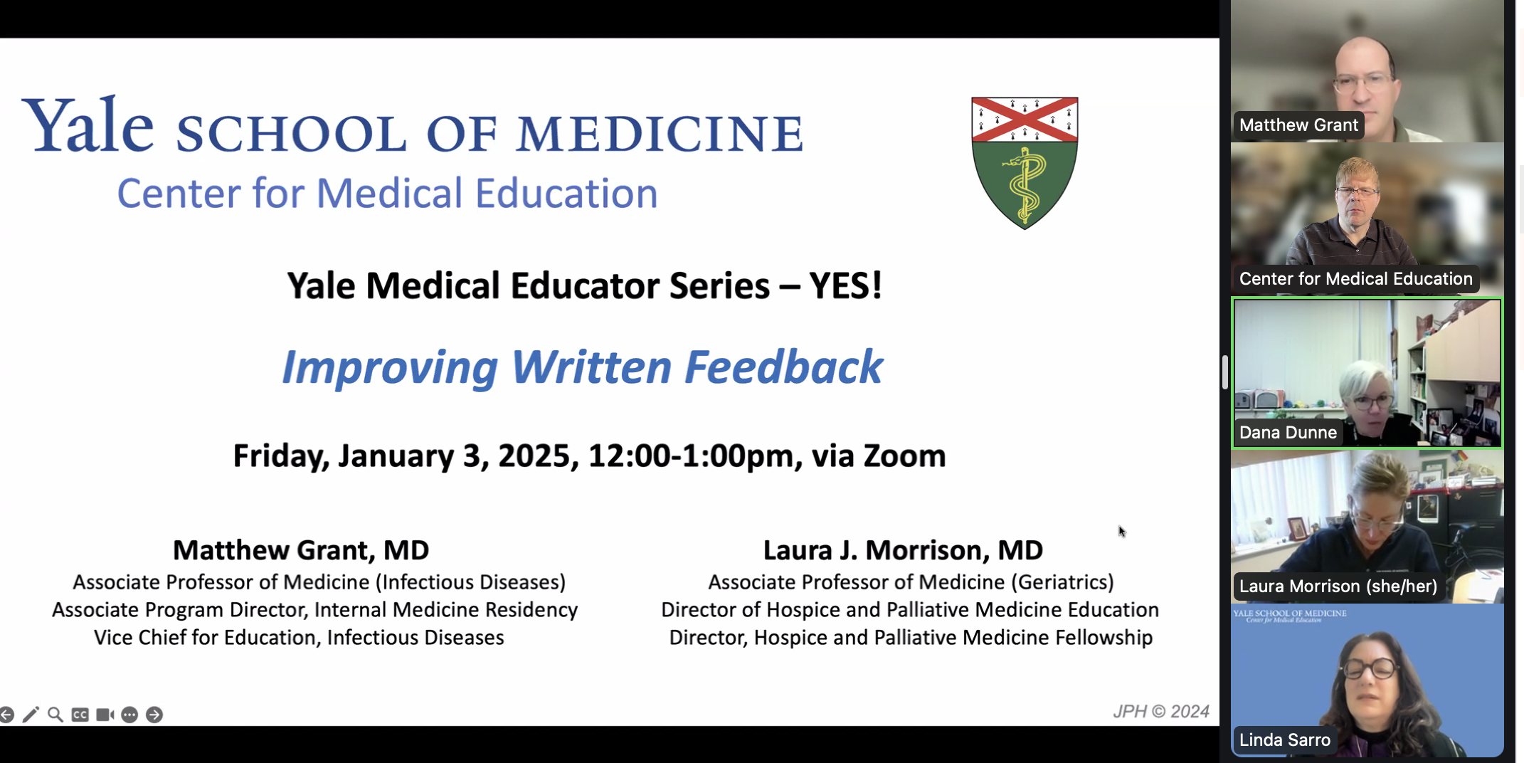 1-3-25 YES!: Improving Written Feedback with Matthew Grant, MD & Laura ...