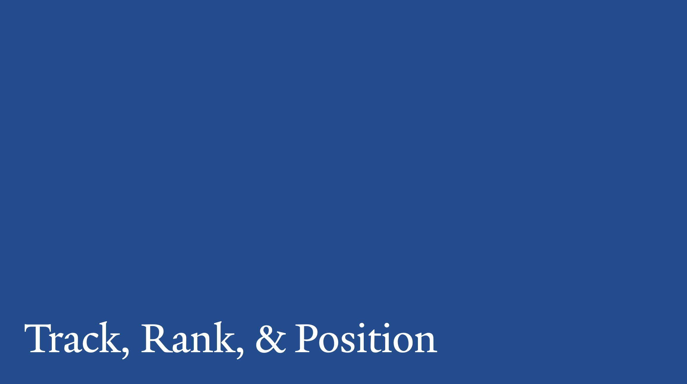 Track, rank, & position expectations | Yale School of Medicine